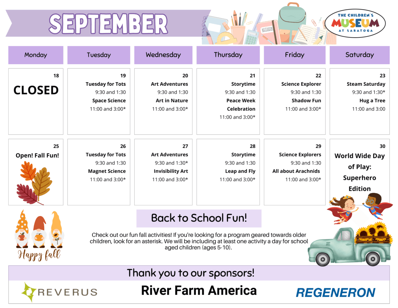 Events Calendar | Children's Museum